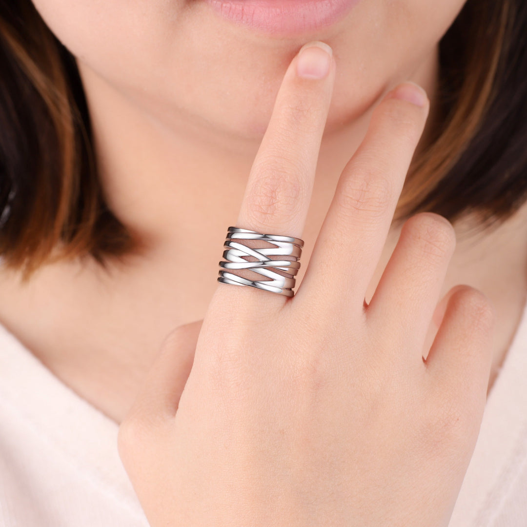 Wire Wrap Statement Ring – Mint & Lily